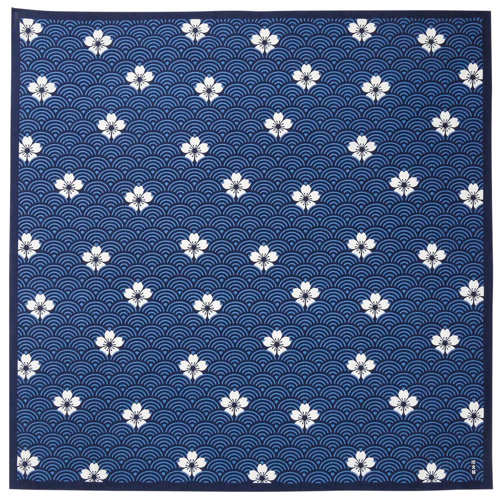 Hama Pattern Furoshiki 70Cm Sakura Seigaiha Con - Japanese Inner Cloth ...
