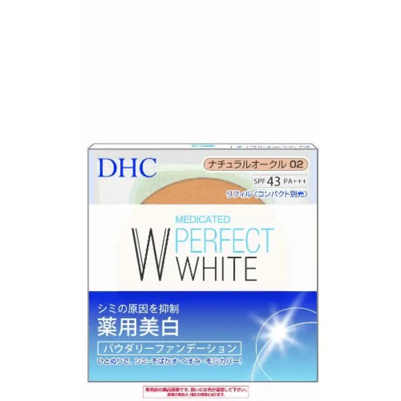 Dhc Medicated Perfect White Powdery Foundation Natural Ocher 02 [refil ...