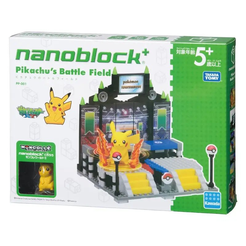 KAWADA Pp-001 Nanoblock Plus Pokemon Pikachu'S Battle Field| YOYOJAPAN Store