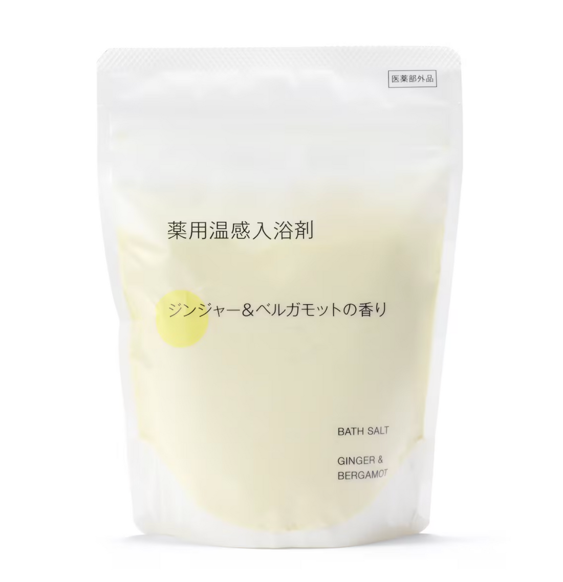 MUJI Medicinal Warming Bath Salts, Ginger And Bergamot Scent (360g)