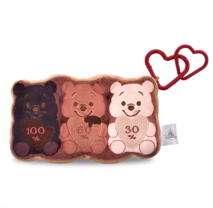 Disney Valentines 2026 Triple Chocolate Plush Keychain: Pooh – YOYO JAPAN